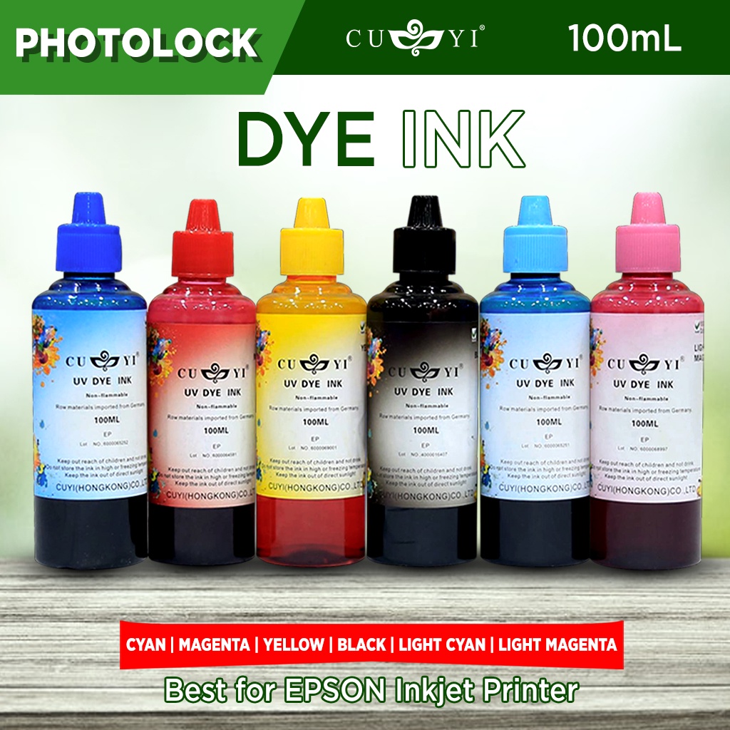 100ml CUYI Dye Ink for Inkjet Printer Compatible for Any Inkjet Printer ...