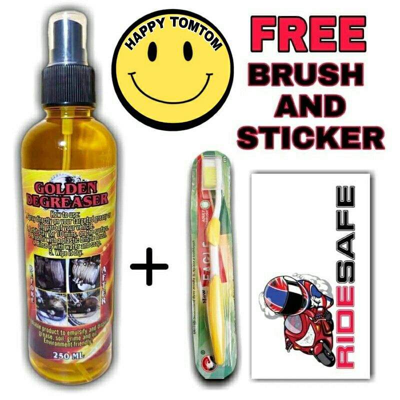 golden Degreaser with freebies(brush & sticker) | Shopee Philippines