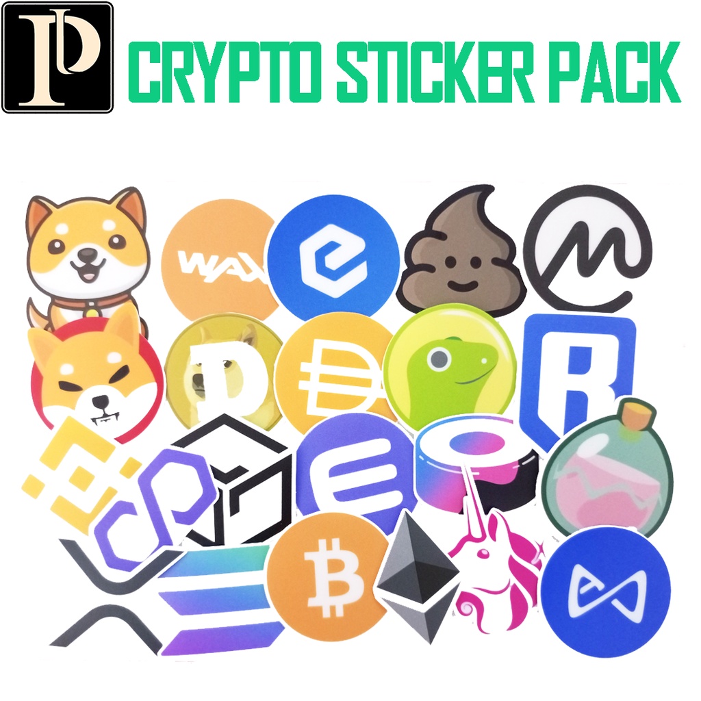 Cryptocurrency Logo Stickers (Random Design) | Shopee Philippines