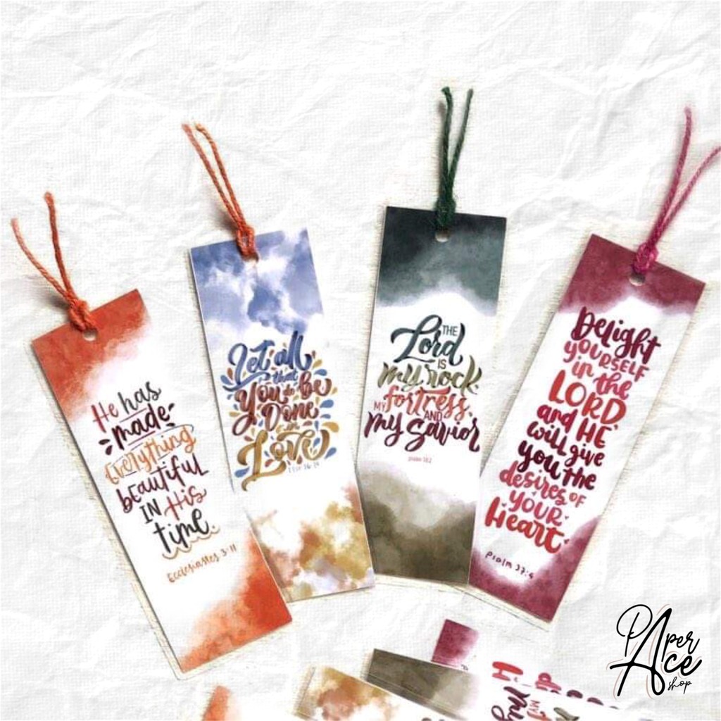 Laminated Lettering Art Bookmarks| PaperAce | Shopee Philippines