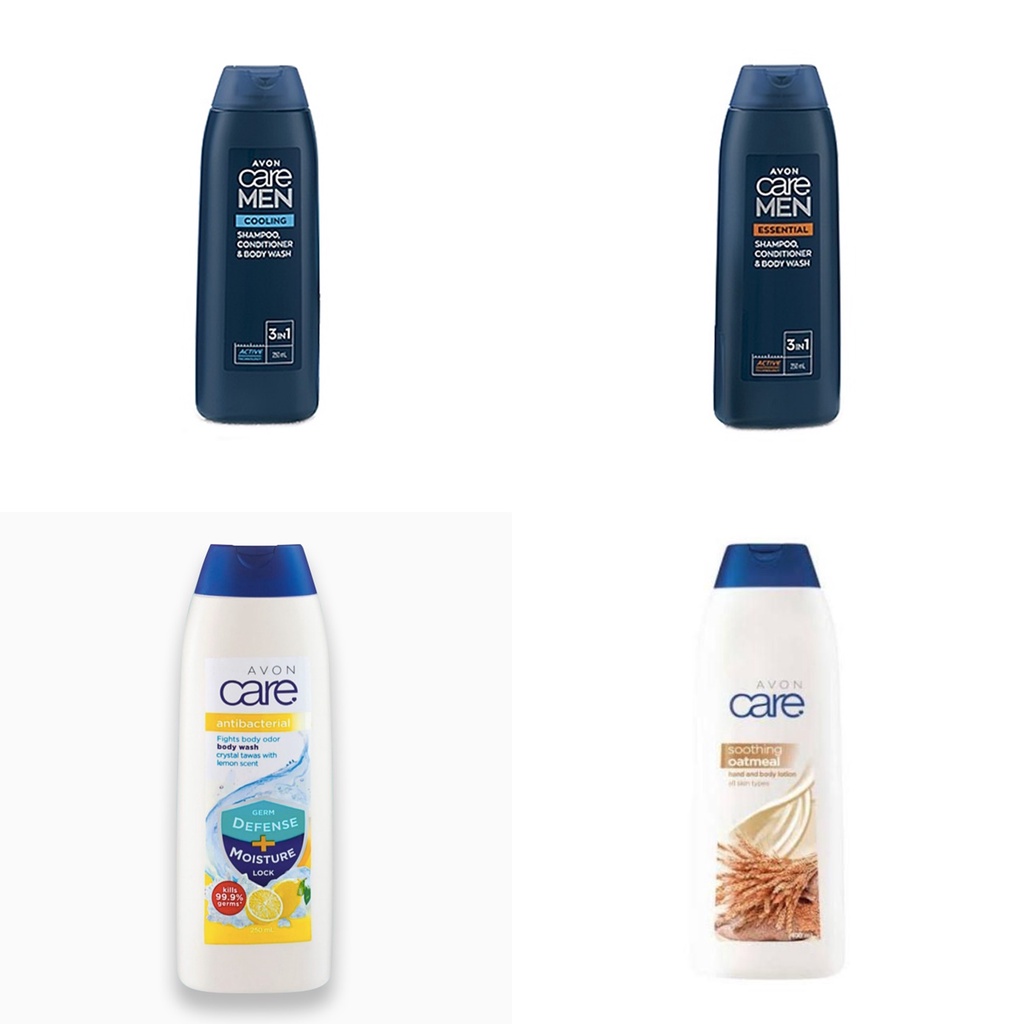 AVON Care Body wash 250 mL (OATMEAL, CITRONELLA, ANTIBAC, MEN ESSENTIAL ...