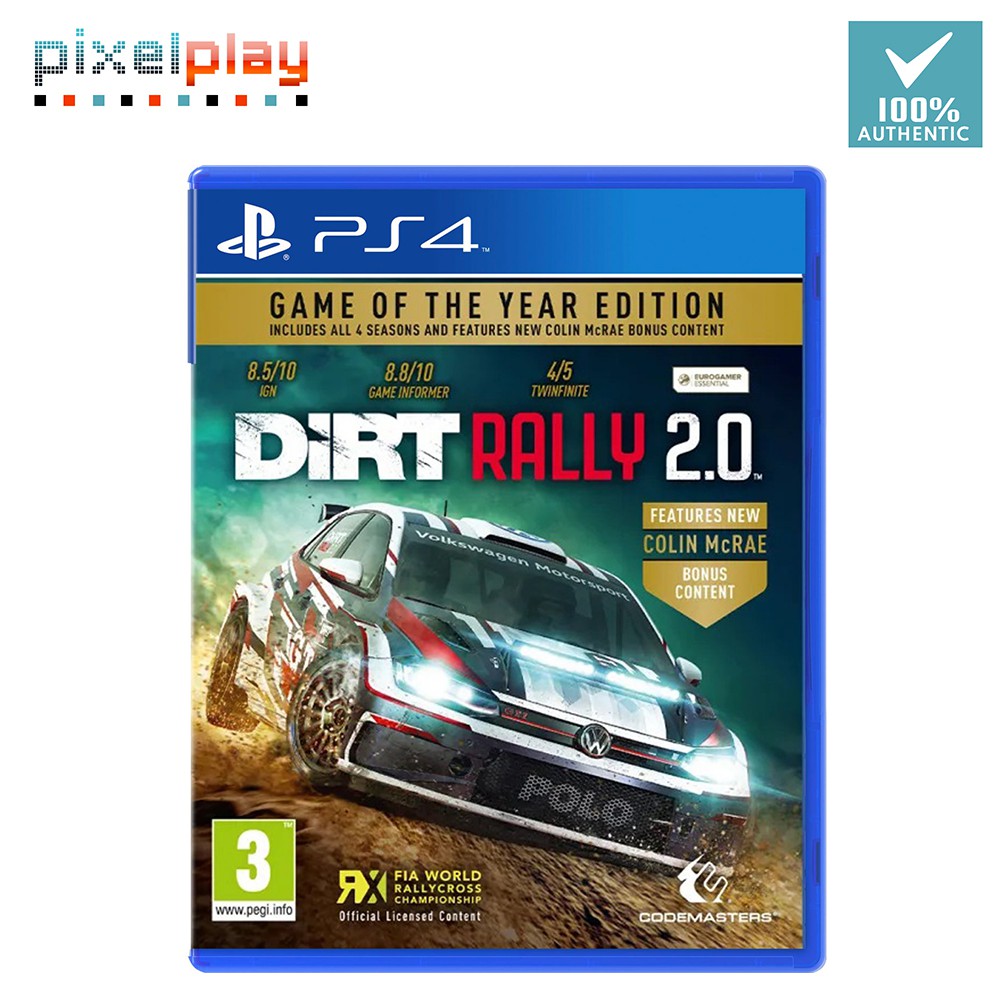 PlayStation 4 Dirt Rally 2.0 Game Of The Year Edition R2 | Shopee ...