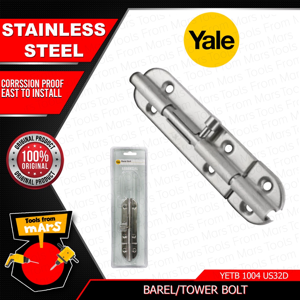 YALE Essential Series Tower Barrell Bolt Door Latch Lock #YETB 1004 ...