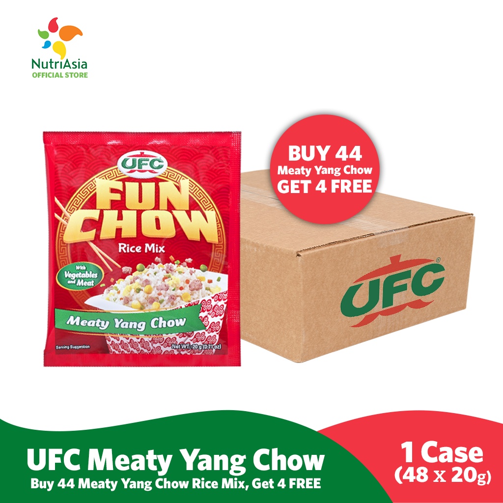 UFC Fun Chow Rice Mix Meaty Yang Chow 20g 1 Case (48pcs) | Shopee ...