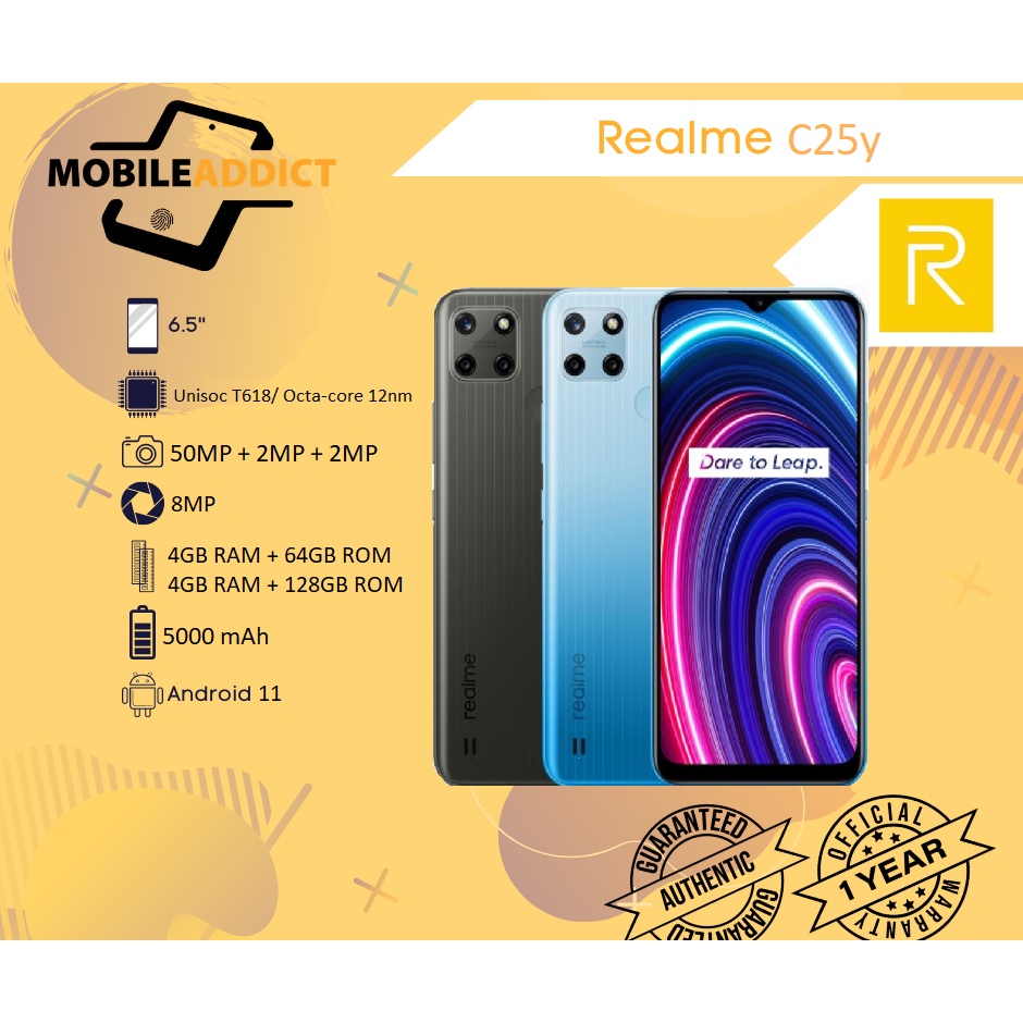 Realme C25y NTC, 1 year official warranty | Shopee Philippines