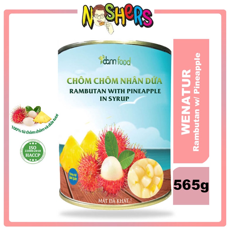 Noshers Dann Food Canned Rambutan with Pineapple in Syrup Ready to Eat ...
