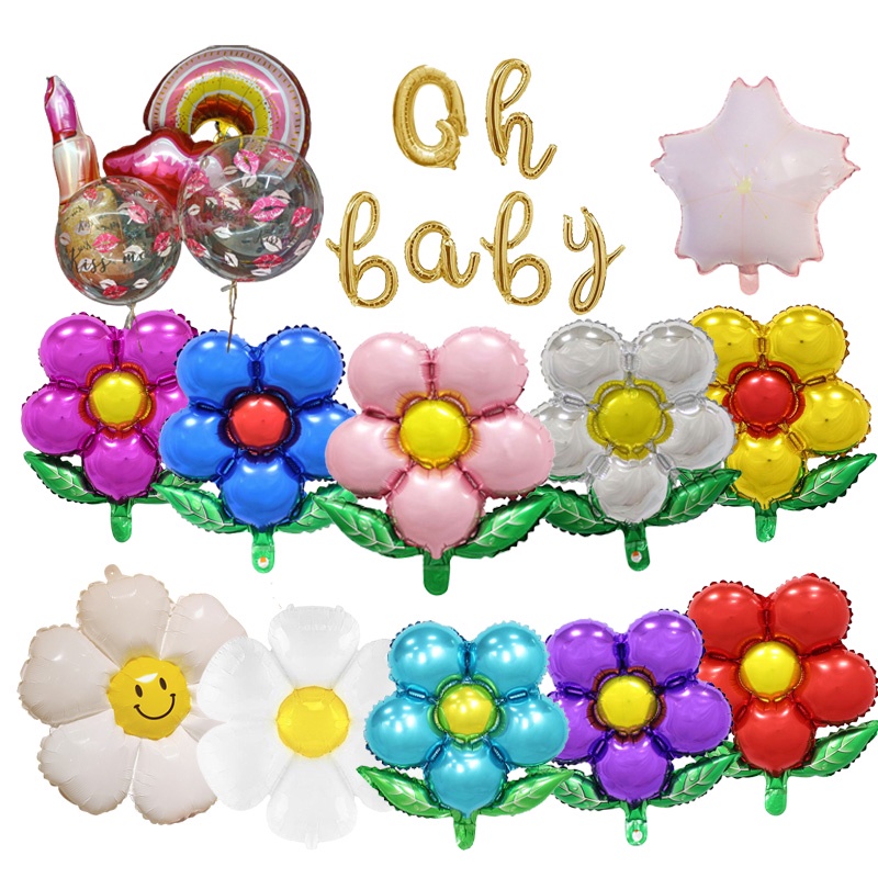 Cherry Blossoms Flower Aluminum Balloon Children's Day Full Moon Sakura ...