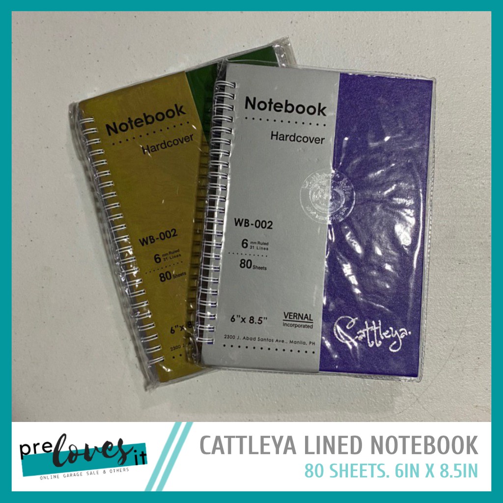 CATTLEYA Lined Hard Cover Notebook Shopee Philippines