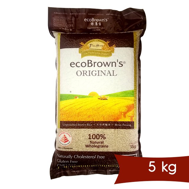 Ecobrown Unpolished Brown Rice (5kg) | Shopee Philippines