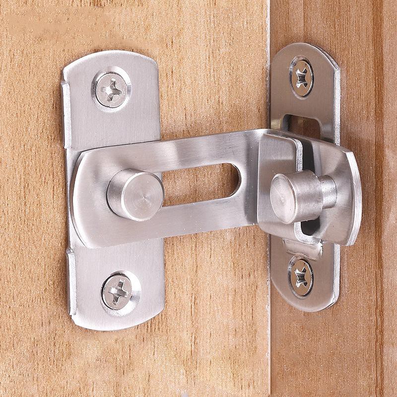 90 degree hasp door lock stainless steel sliding door chain lock safety ...