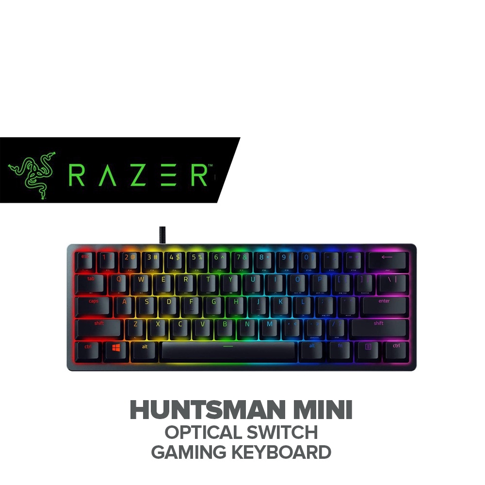 Razer Huntsman Mini - Clicky 60% Linear optical Switch Black & Mercury ...