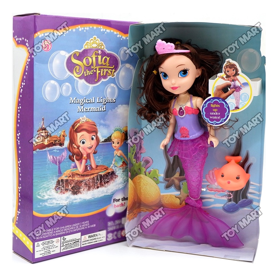 Sofia the First Mermaid Doll w/ Beautiful Sound Light Effect Toy for ...