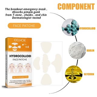 Patch Face Hydrocolloid Face Mask for Acne, 5 Large Pimple Patches ...