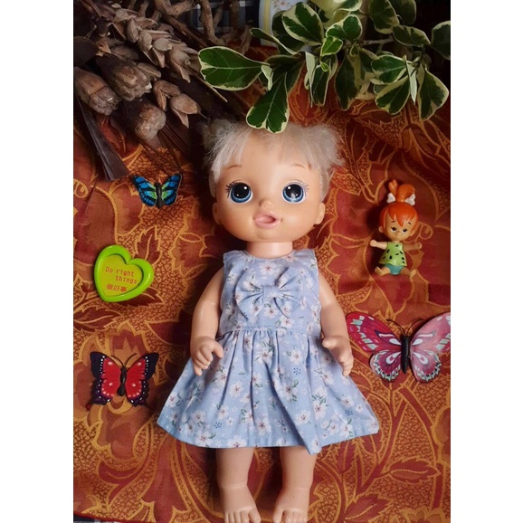 Baby Alive Clothes/Baby Alive Sunday Dress with Bow for 12 Inches Doll ...