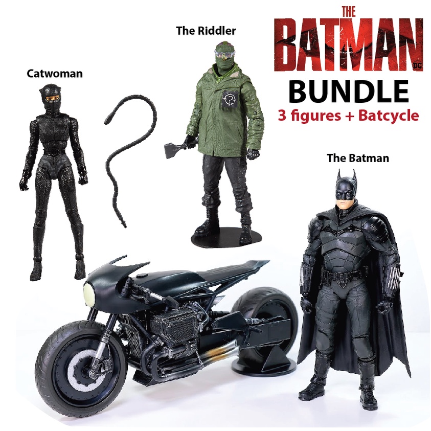The Batman DC Multiverse Bundle 3 figures + Batcycle - Last Package ...