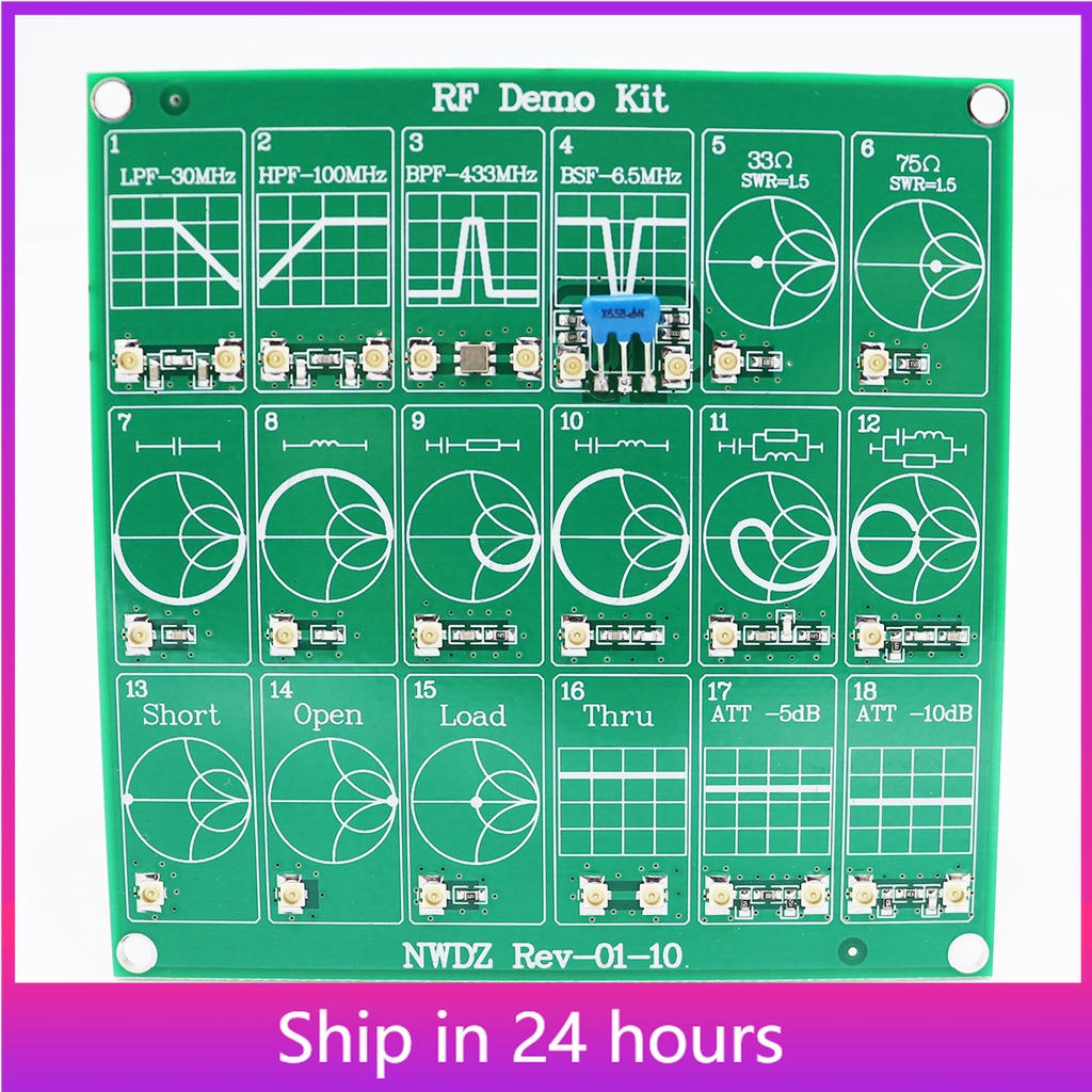NanoVNA Filter Attenuator VNA RF Test Board Tester Demo Kit Module ...