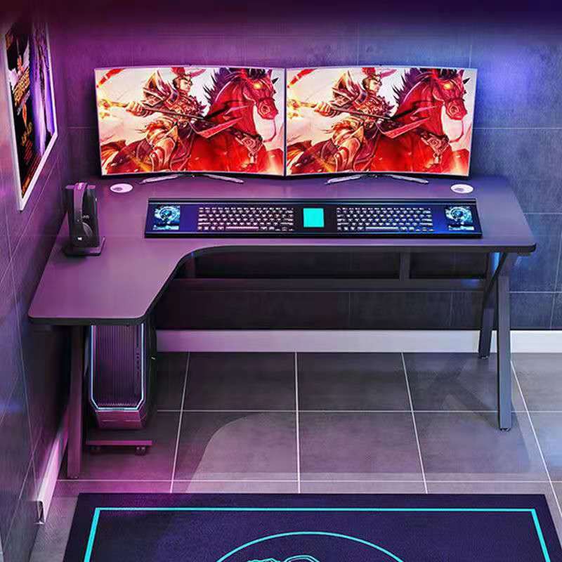 Professional K L type Ergonomic Gaming Desk E-sports Computer Table PC ...