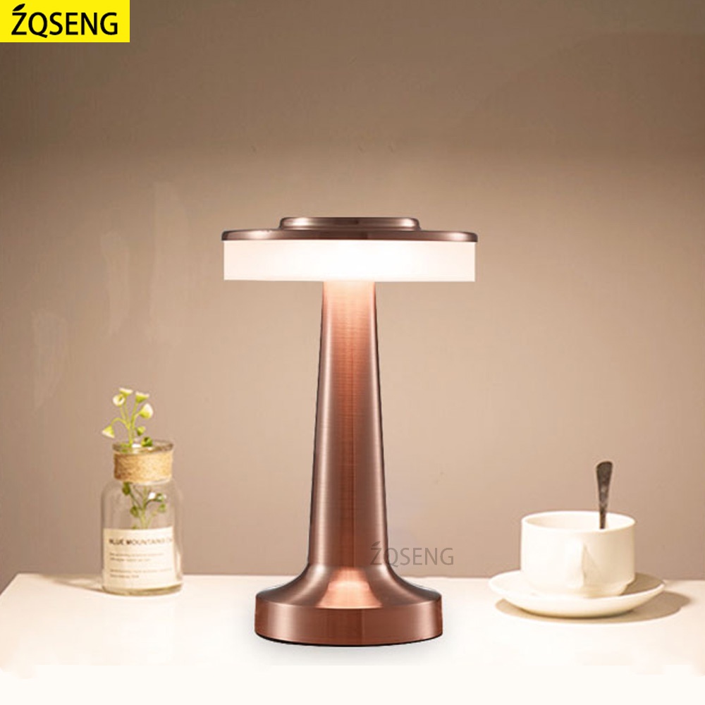 Retro Bar Table Lamp Led Rechargeable Desk Light Room Decor Lampe ...