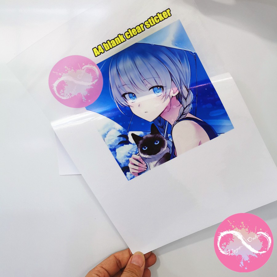 Clear Transparent Sticker Inkjet Printable Transparent Label Paper A4 ...