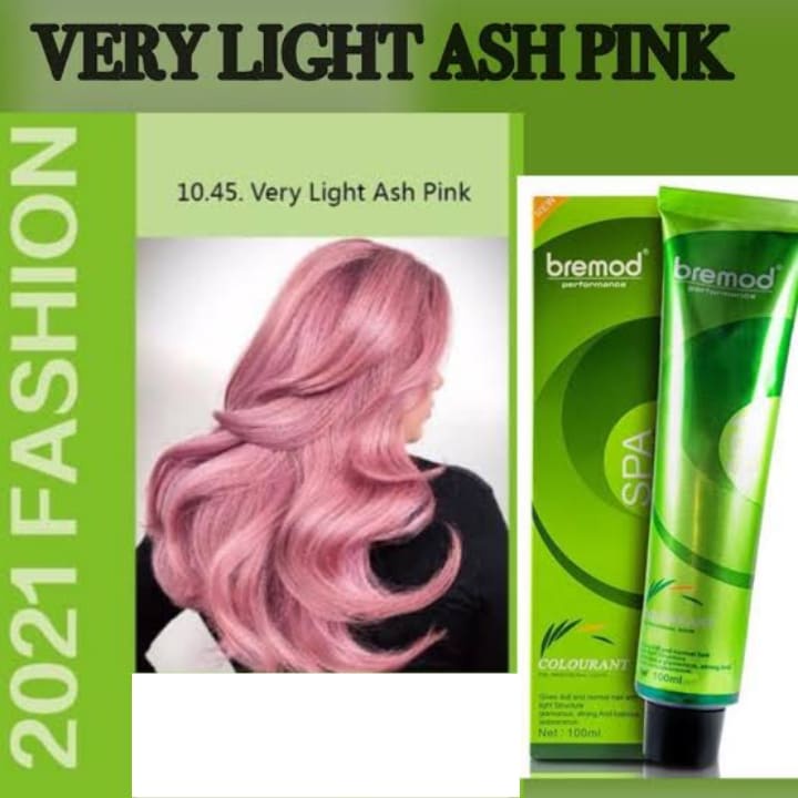 Bremod Performance SPA Hair Color ONLY (10.45 VERY LIGHT ASH PINK) 100 ...