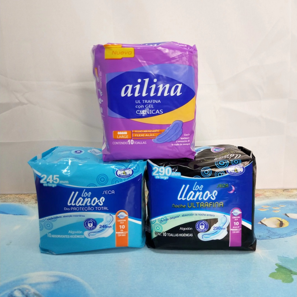 10Pads Ultra Sanitary Napkin Normal Days with Wings Day and Nights ...