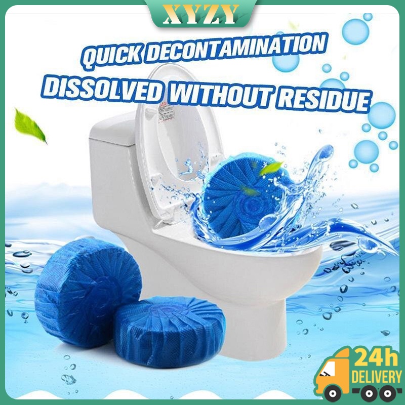 1 PC Blue Tablet Toilet Bowl Automatic Blue Bubble Toilet Cleaner Toilet Deodorant Block ...