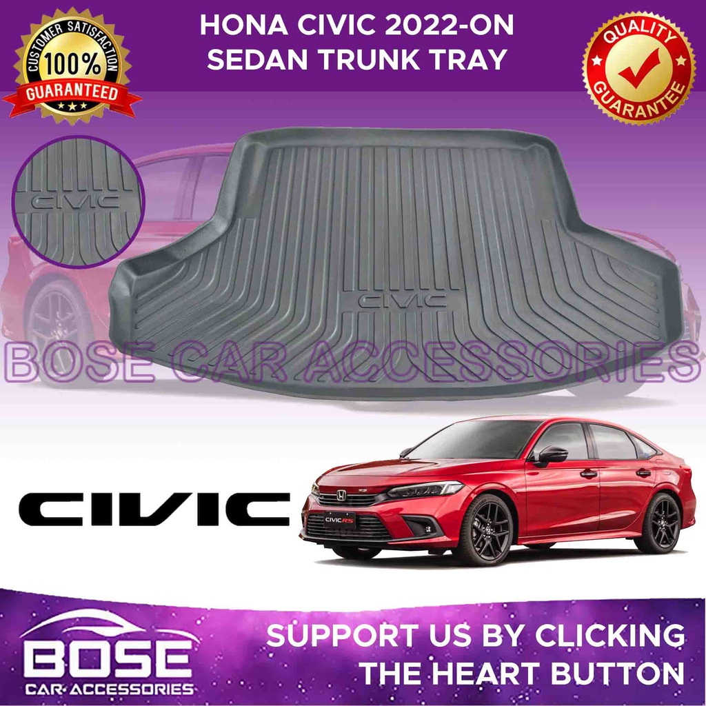 Honda Civic 2016 - 2021 / 2022 - ON Trunk Tray / Cargo Trunk Tray ...