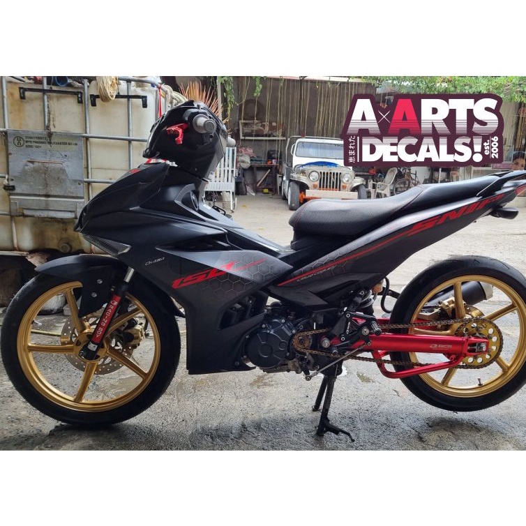 Sniper KIng150 Honeycombstyle Black/Red decals | Shopee Philippines