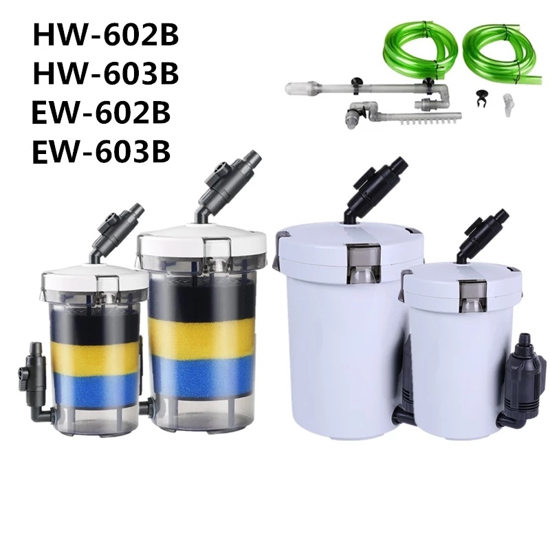 SunSun Aquarium Filter Canister External Fish Tank Sponge Filter Bucket ...