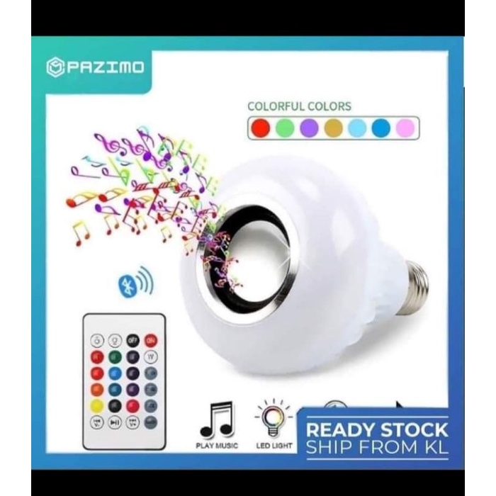 Bluetooth Led Light Bulb Speaker Music | Shopee Philippines