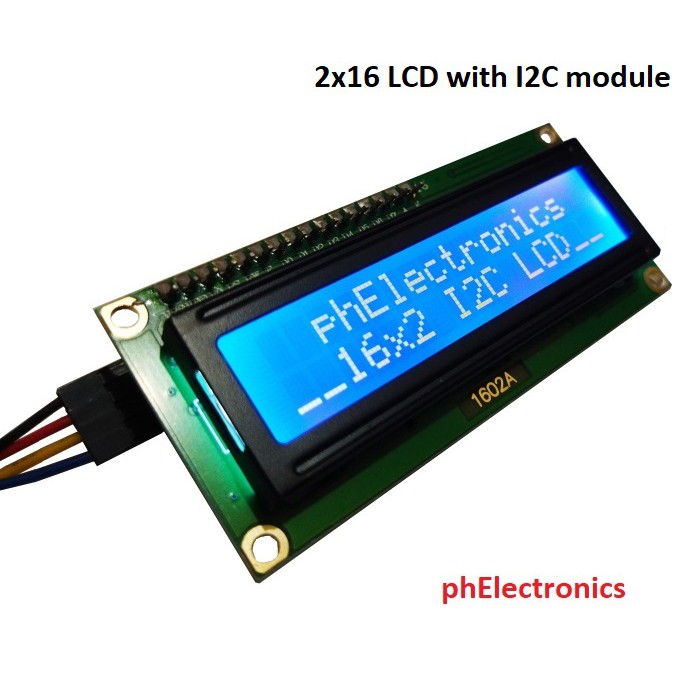 16x2 LCD Display I2C Blue Green lcd module with IIC i2c I2C 1602 2x16 ...