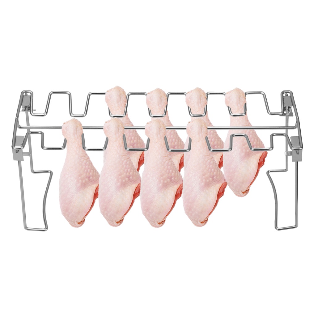 Non-Stick Roast Rack Grilling BBQ Roast Chicken Leg Rack | Shopee ...