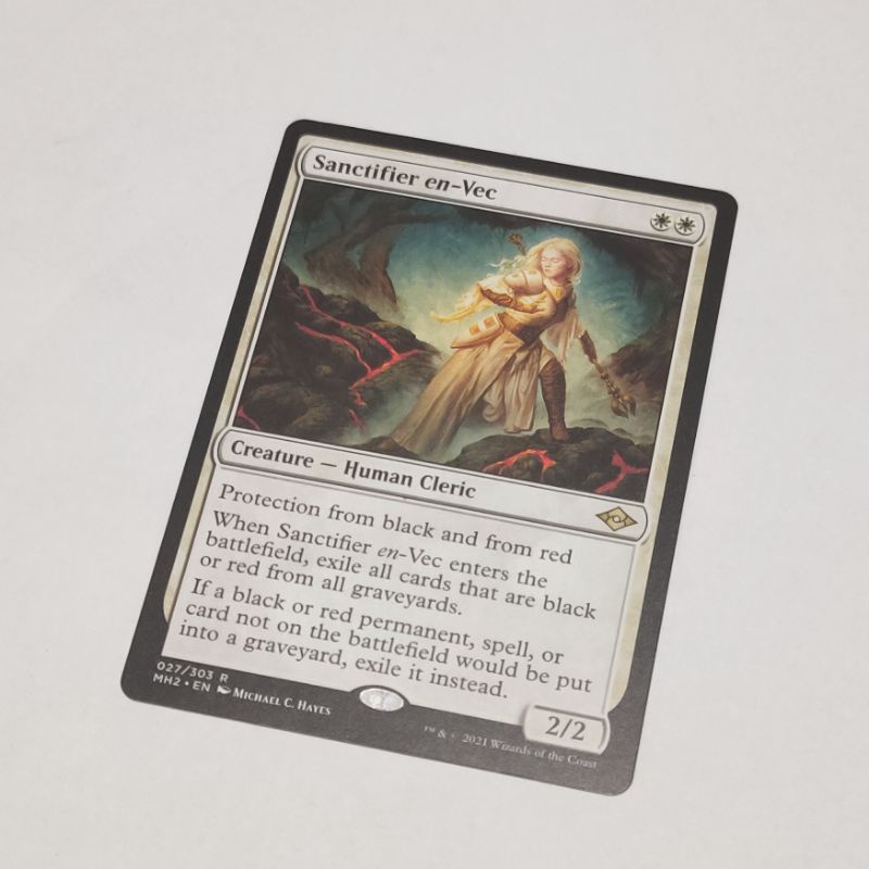 MTG Card SANCTIFIER EN-VEC Magic the Gathering Trading Card Game White ...