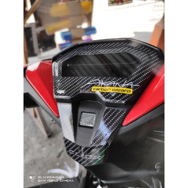 HONDA CLICK 125i / 150i PANEL PROTECTOR AND GAUGE COVER STICKER (carbon ...