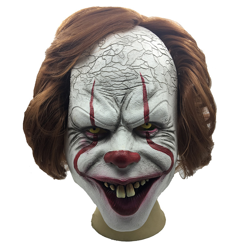Stephen King's It Mask Pennywise Horror Clown Joker Mask Clown Latex ...
