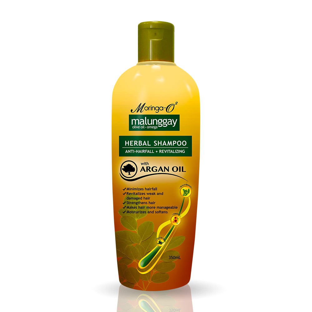 Moringa-O2 Herbal Anti-Hairfall Shampoo with Argan Oil 350ml | Shopee ...