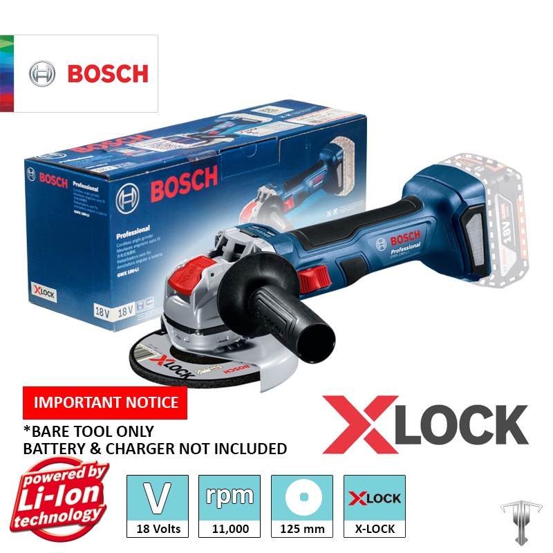 Bosch GWX 180-Li Professional 18 V Brushless Cordless X-Lock Angle ... Bosch GWX 180-Li Professional 18 V Brushless Cordless X-Lock Angle ...
