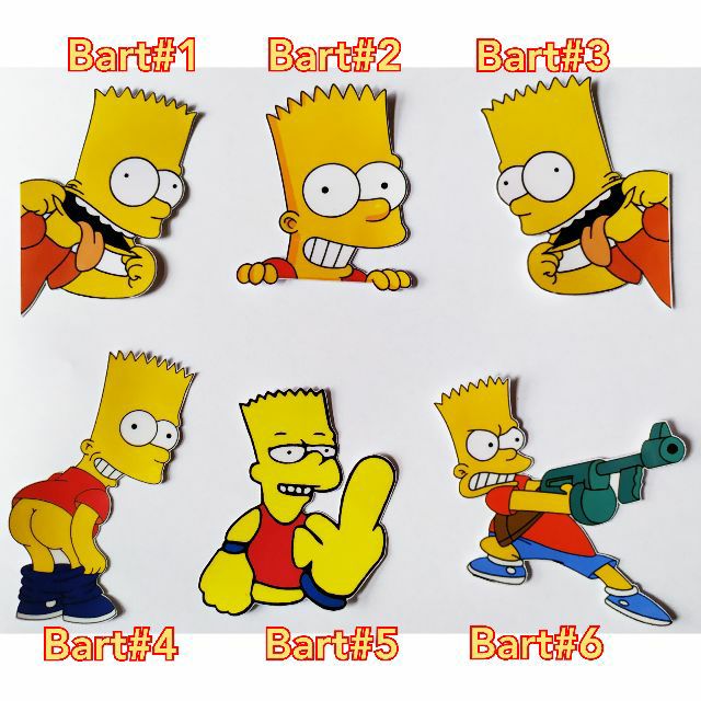 Bart Simpson Motorcycle Stickers | Reviewmotors.co