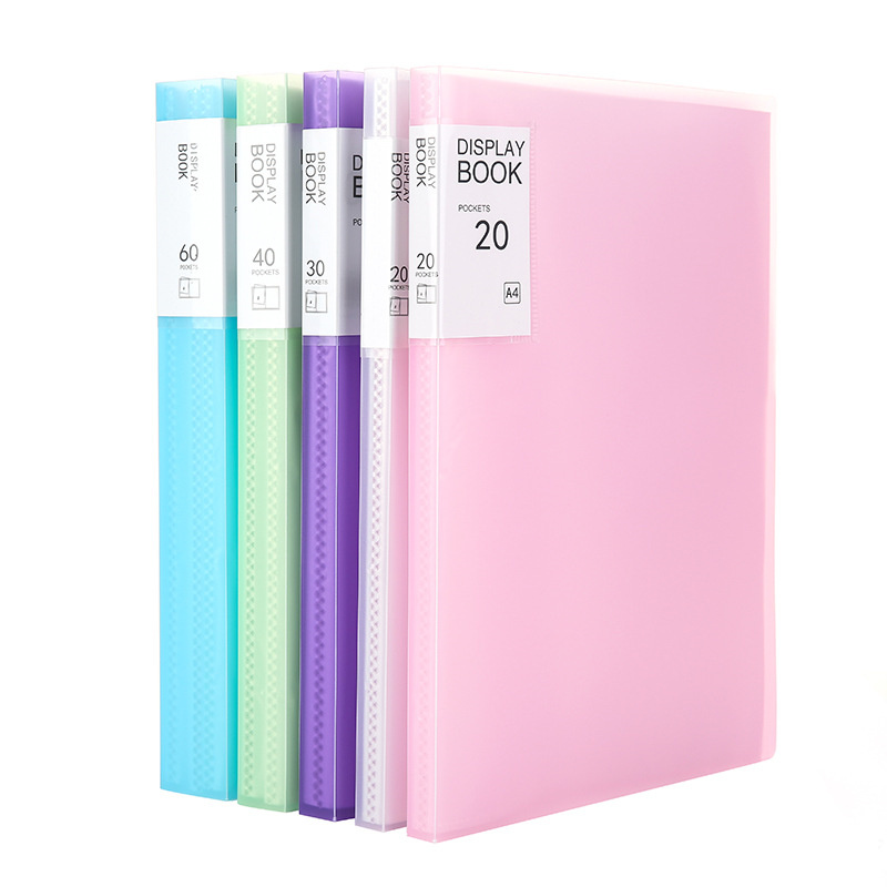 A4 File Bag 20/30 Pages Data Book Large Capacity File Folder Portfolio ...