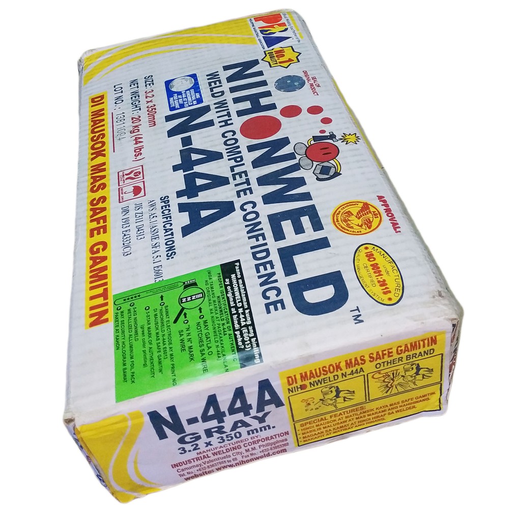 NIHONWELD WELDING ROD N-44A 6013 1/8" 3.2mm ( TINGI 1 KILO ) N44 N44A ...