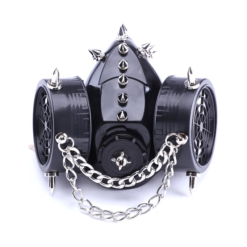 Steampunk Stud Chain Masks Cosplay Retro Punk Respirator Cyber Punk ...