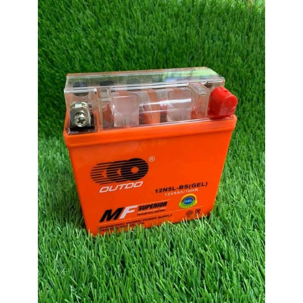 OutDo Battery W/O voltmeter Gel Type 12N5L ( Mio sporty ) | Shopee ...