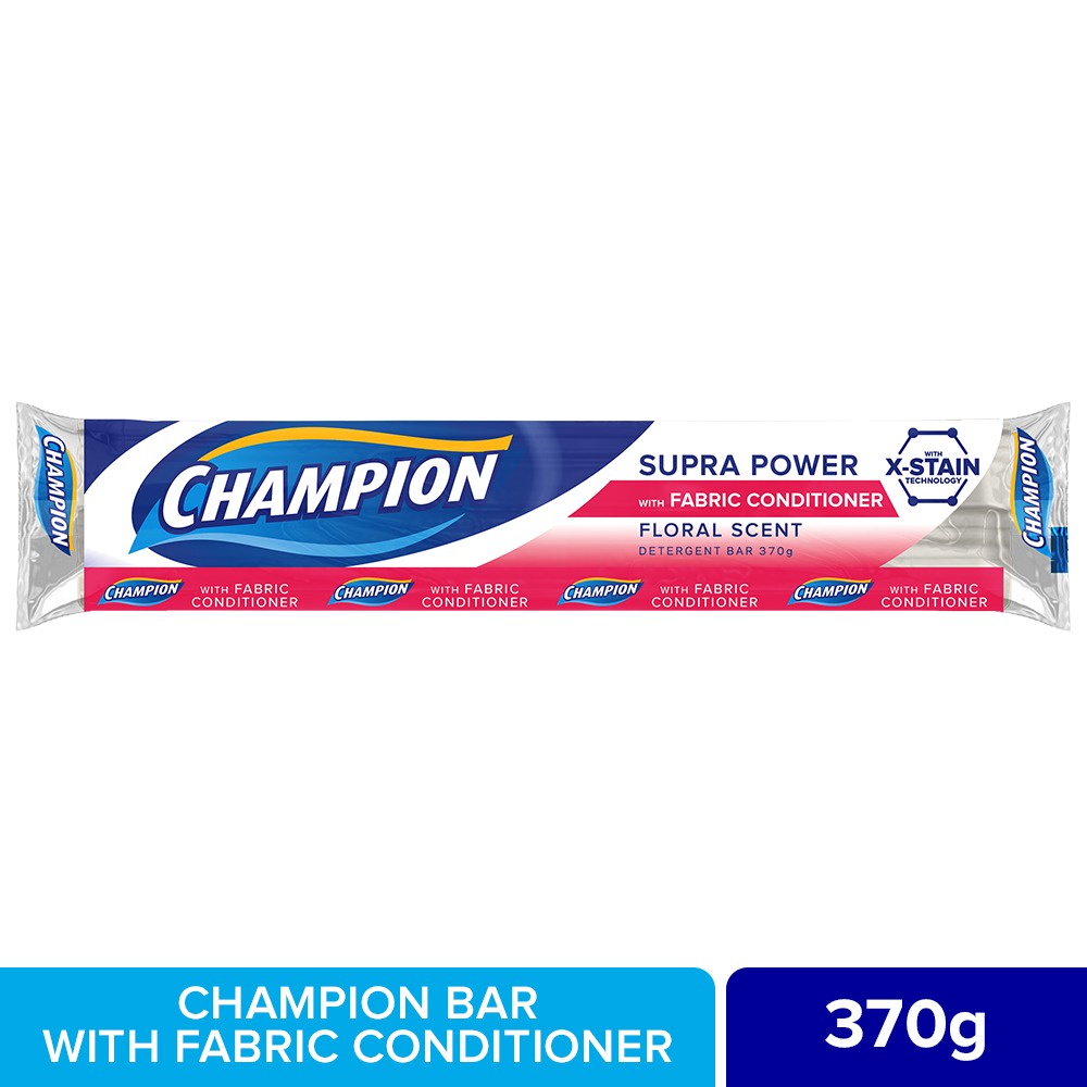 Champion Laundry Detergent Bar Supra Power with Fabric Conditioner 370g ...