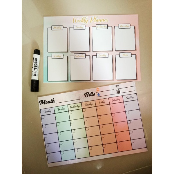 Planner [Weekly/Monthly] Wall Display | Shopee Philippines