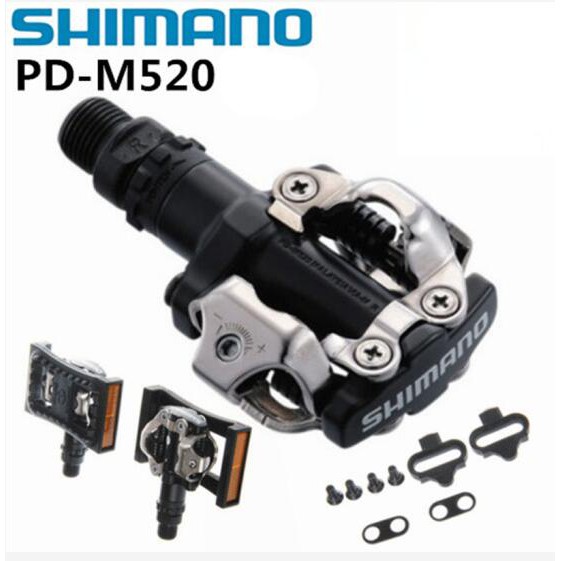 Shimano PD M520 SPD Clipless MTB Pedals Cleats Black Mountain Bike ...