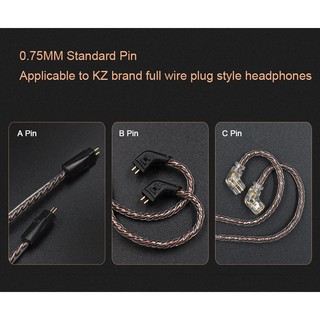 KZ Cable ZSN Pro Original Replaceble Wire With 3.5mm 2Pin 0.75mm ...