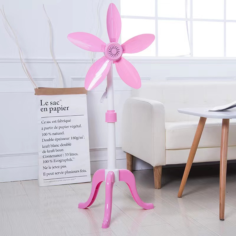 5 Blades Stand Fan Electric Fan Adjustable Mini Stand Fan Portable ...