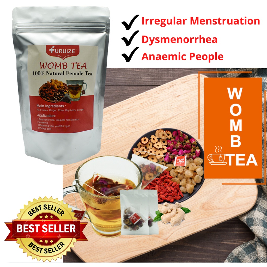 10 Teabags Womb Detox Tea Healthy Tea for dysmenorrhea and PCOS ...