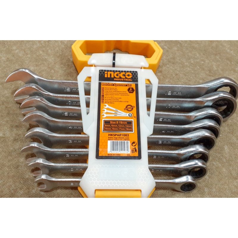 INGCO Ratchet Spanner Set | Shopee Philippines