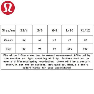 lulu pants size charts for women